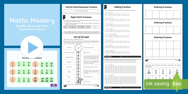 Maths Fifth/Sixth Class Fractions Pack 2 (Teacher-Made)