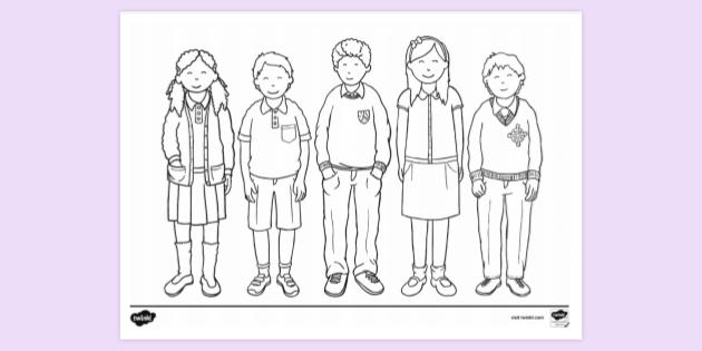 FREE! - Line Drawing Colouring Sheet | Colouring | Twinkl Resources