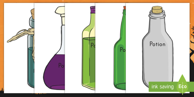 Editable Halloween Potion Bottles Display Posters - Halloween