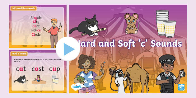 Hard and Soft c PowerPoint 1st/ 2nd class phonics