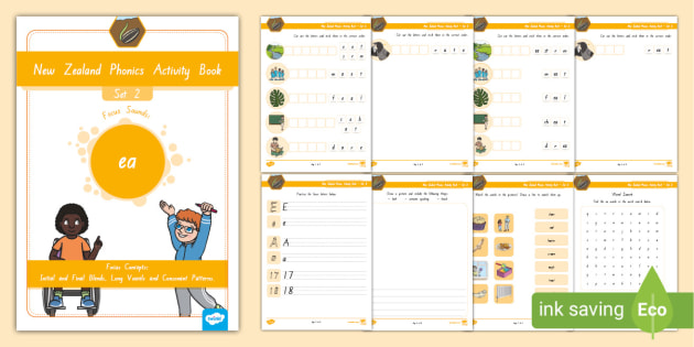 NZ Phonics Activity Book - Focus Sound ea (teacher made)