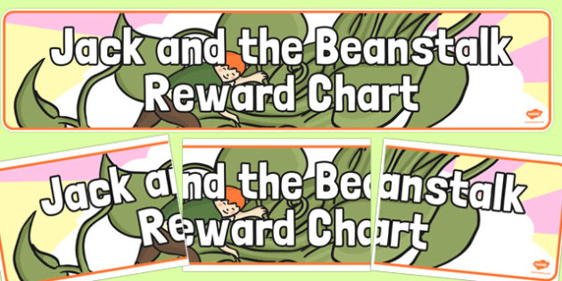 Jack and the Beanstalk Reward Display Banner - display banner