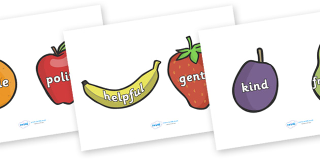 Thinking Tree Display Fruit (teacher made)