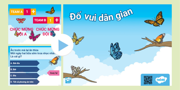 FREE! - PPT Games Đố vui dân gian (teacher made)