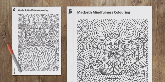 Macbeth Colouring Sheet | The Witches | Macbeth | Beyond