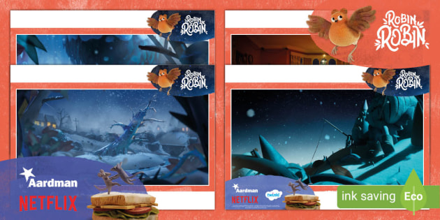 FREE! - ‘Robin Robin’ Christmas Cutting Craft | Netflix | Twinkl