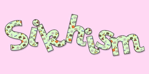 Sikhi Display Lettering (teacher made)