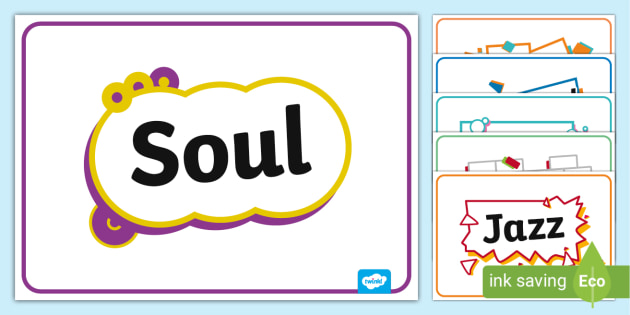 Musical Genres Display Display Poster - (teacher made)