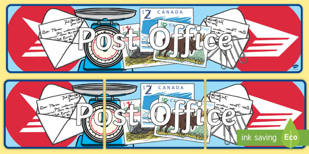 Canadian Post Office Role Play Display Banner
