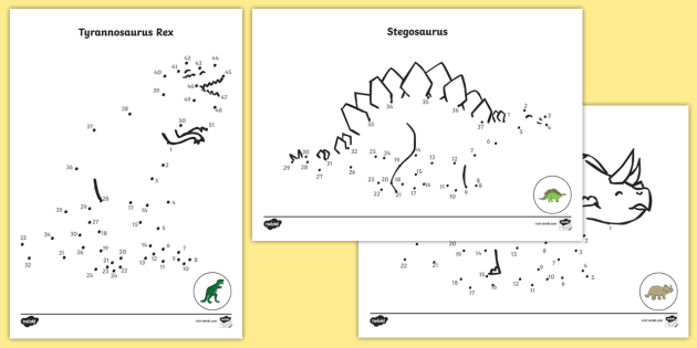 Prep Maths Worksheet | Dinosaur Counting Numbers | Twinkl