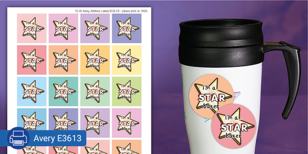 * NEW * Bake Off | Star Baker | Pastel Colours | Reward Stickers