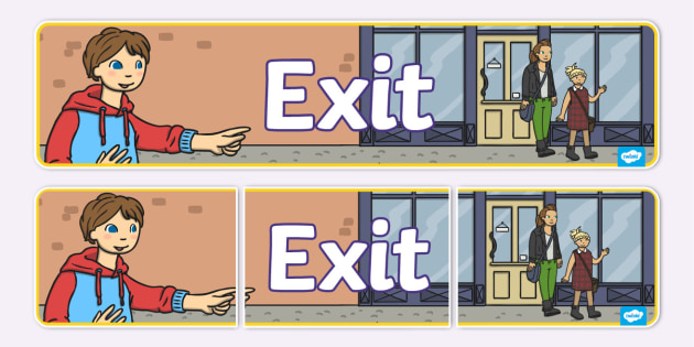 👉 Exit Sign Display Banner
