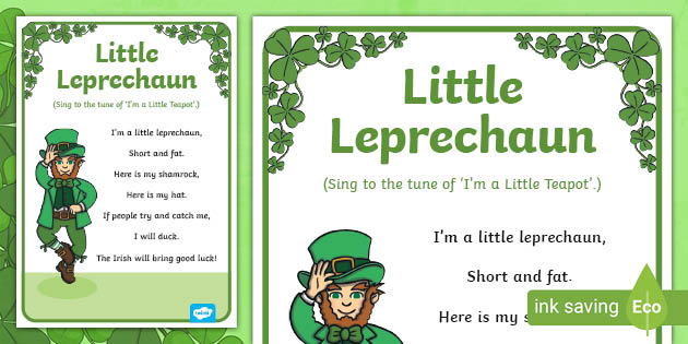 Little Leprechaun Rhyme (teacher made)