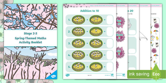 Stage 2-3 Maths Spring Activity Booklet (teacher made)