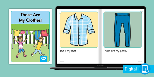 Clothes Early Emergent Reader eBook for Kids - Twinkl USA