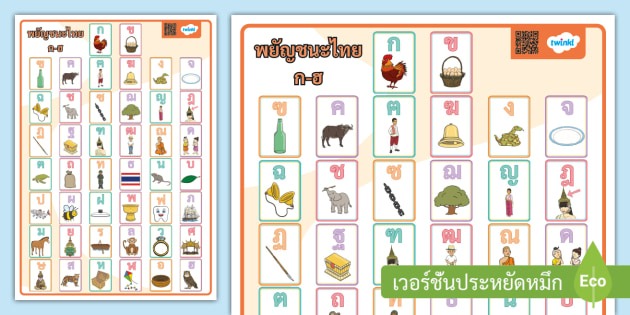 Thai Alphabet Poster