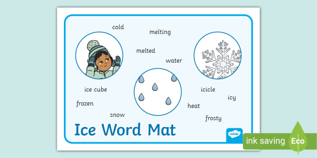 Ice Word Mat