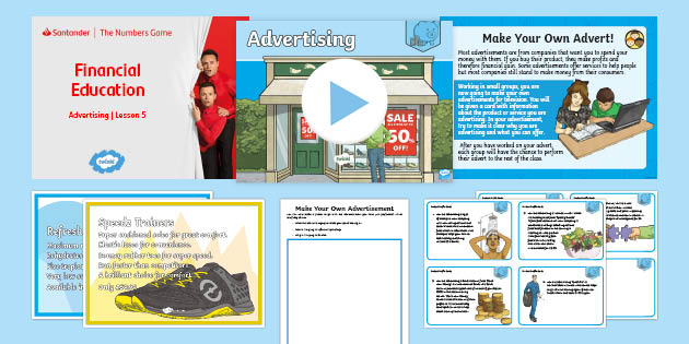 FREE! - CfW Financial Education Lesson 5: Advertising Lesson Pack ...