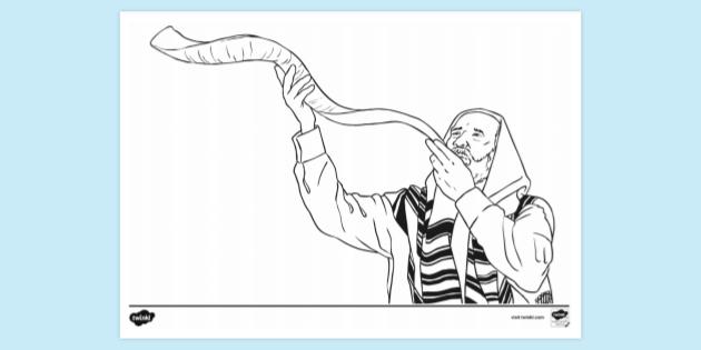 Yom Kippur Colouring Sheet | Colouring Sheets