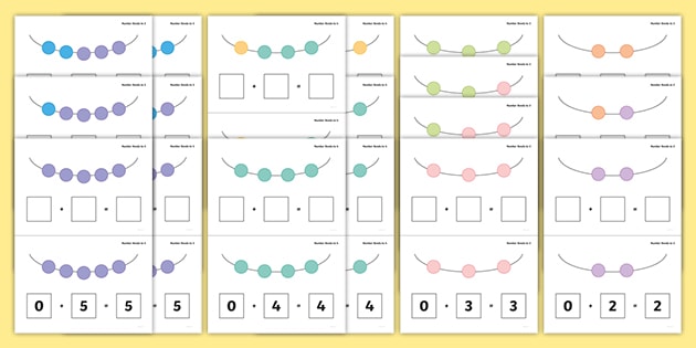 👉 Number Bonds to 5 Bead Cards (teacher made)