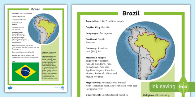 Brazil Fact File (teacher made)