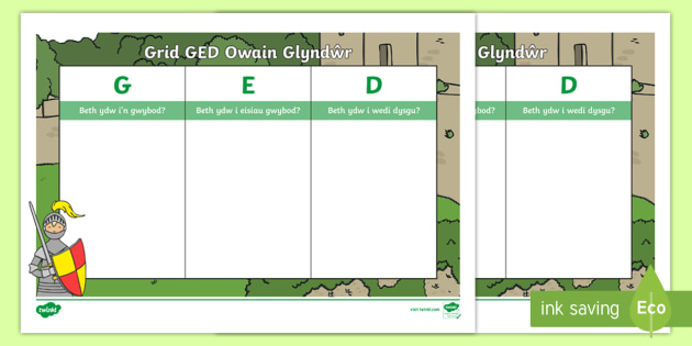 Grid GED Owain Glyndŵr