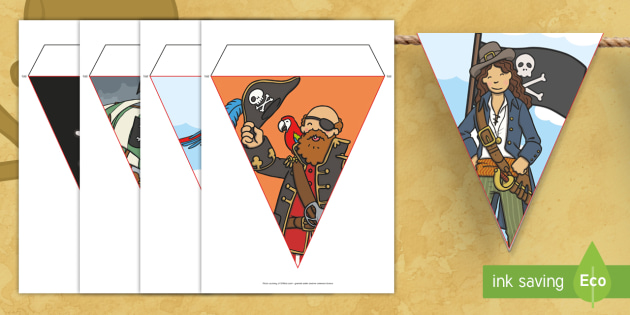Pirate Bunting - Teaching Resources (Teacher-Made)