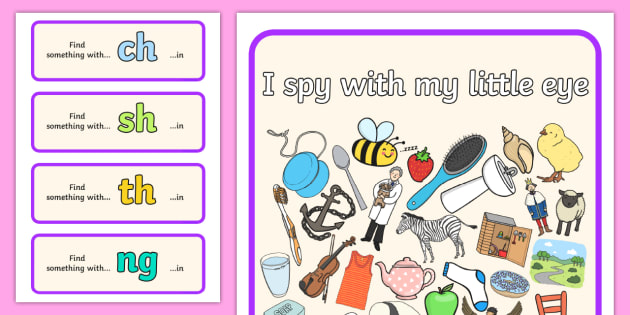 Graphemes I Spy - Set 1 - ESL Phonics I Spy