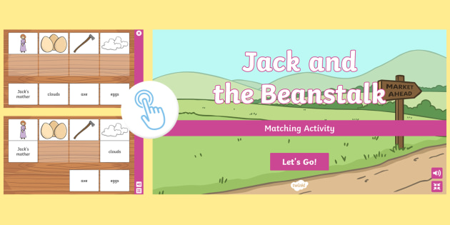 Jack and the Beanstalk Interactive Matching Activity - KS1