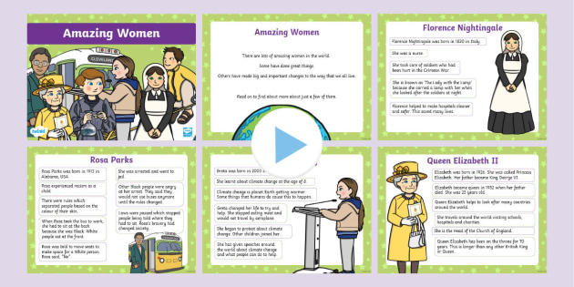 Amazing Women PowerPoint