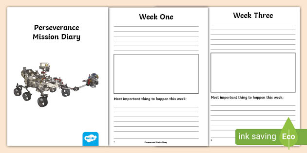 Perseverance Diary Template (teacher made)