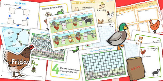 The Little Red Hen Lesson Plan Ideas and Resource Teaching Pack