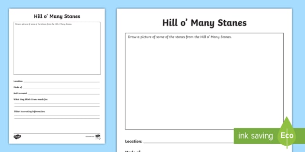 Hill o' Many Stanes Fact File (teacher made)