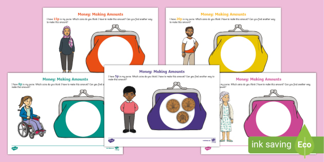 Money: Making Amounts to 20p Activity Mats (teacher made)