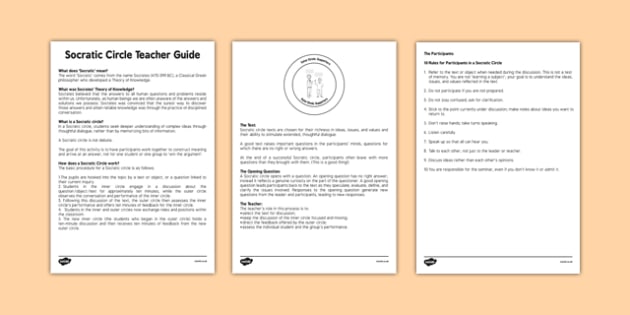 Socratic Circle Teacher Guide