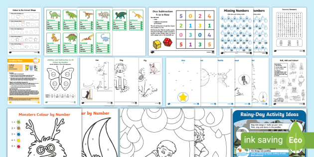Rainy Day Activity Packs | twinkl.com.au