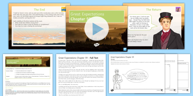 Great Expectations Chapter 59 Lesson Pack - Charles Dickens, Pip, Estella