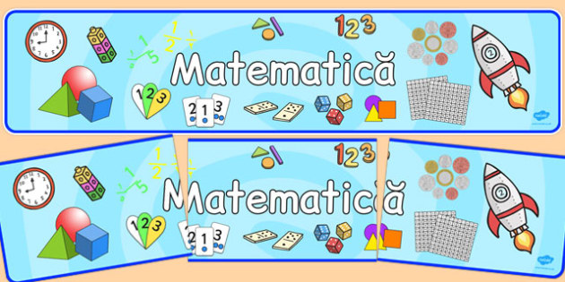 Matematică - Banner (teacher made)