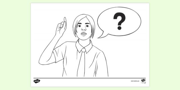 FREE! - Ask Questions Colouring | Colouring Sheets