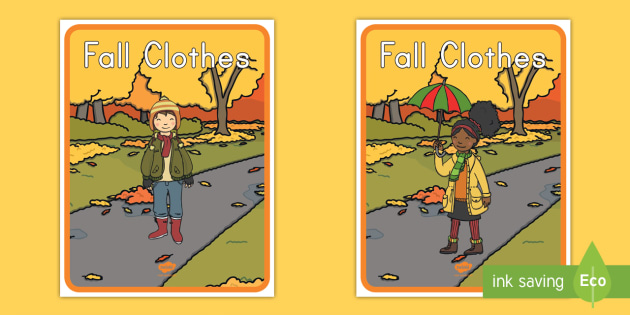 Fall Clothes Posters (creat de profesori)