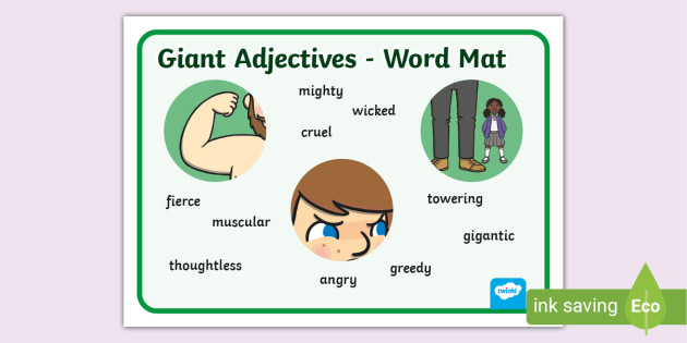 Giant Adjectives Word Mat teacher Made giant-adjectives-word-mat-teacher-made