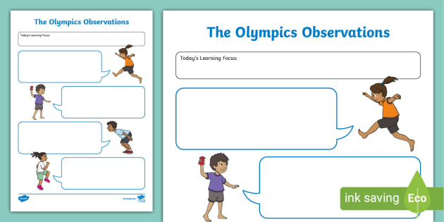 The Olympics Observation Speech Bubbles (teacher made)