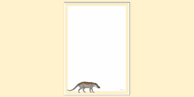FREE! - Simple Blank Pakicetus Page Border (teacher made)