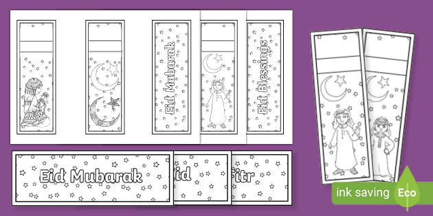 Eid al-Fitr Colouring Bookmark Activity (Teacher-Made)