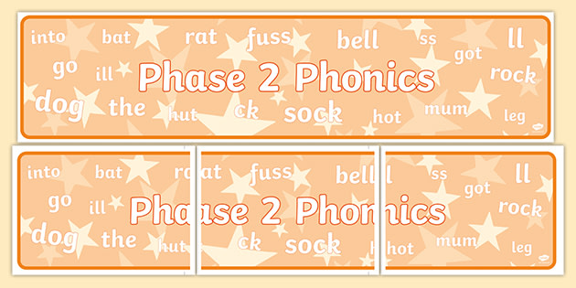 Phase 2 Phonics Display Banner