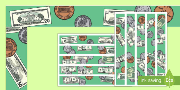 U.S. Currency Bulletin Board Borders (teacher made)