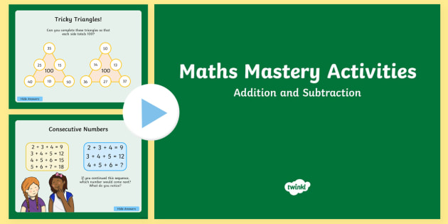 Year 2 Maths Mastery Add and Subtract Numbers PowerPoint