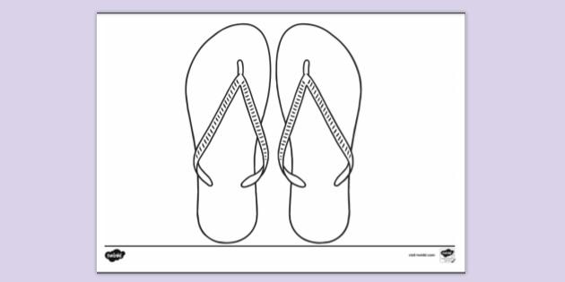 FREE! - Flip Flop Colouring Sheets (teacher made)