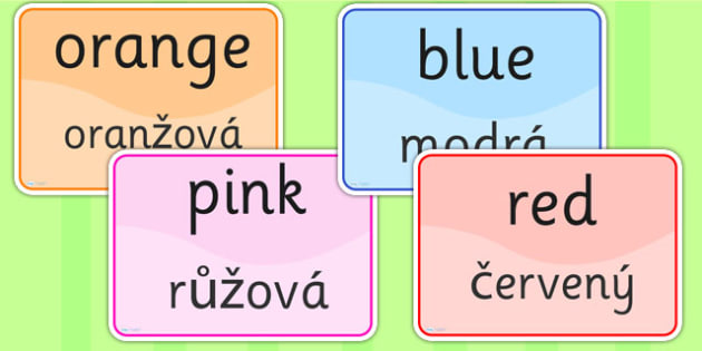 Colour Signs EAL Czech Version