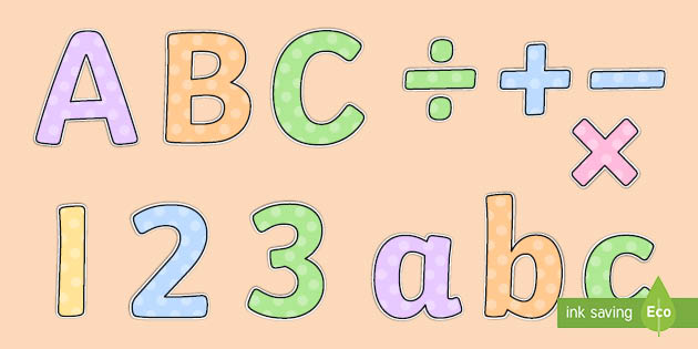 👉 Pastel Polka Display Lettering (Teacher-Made)